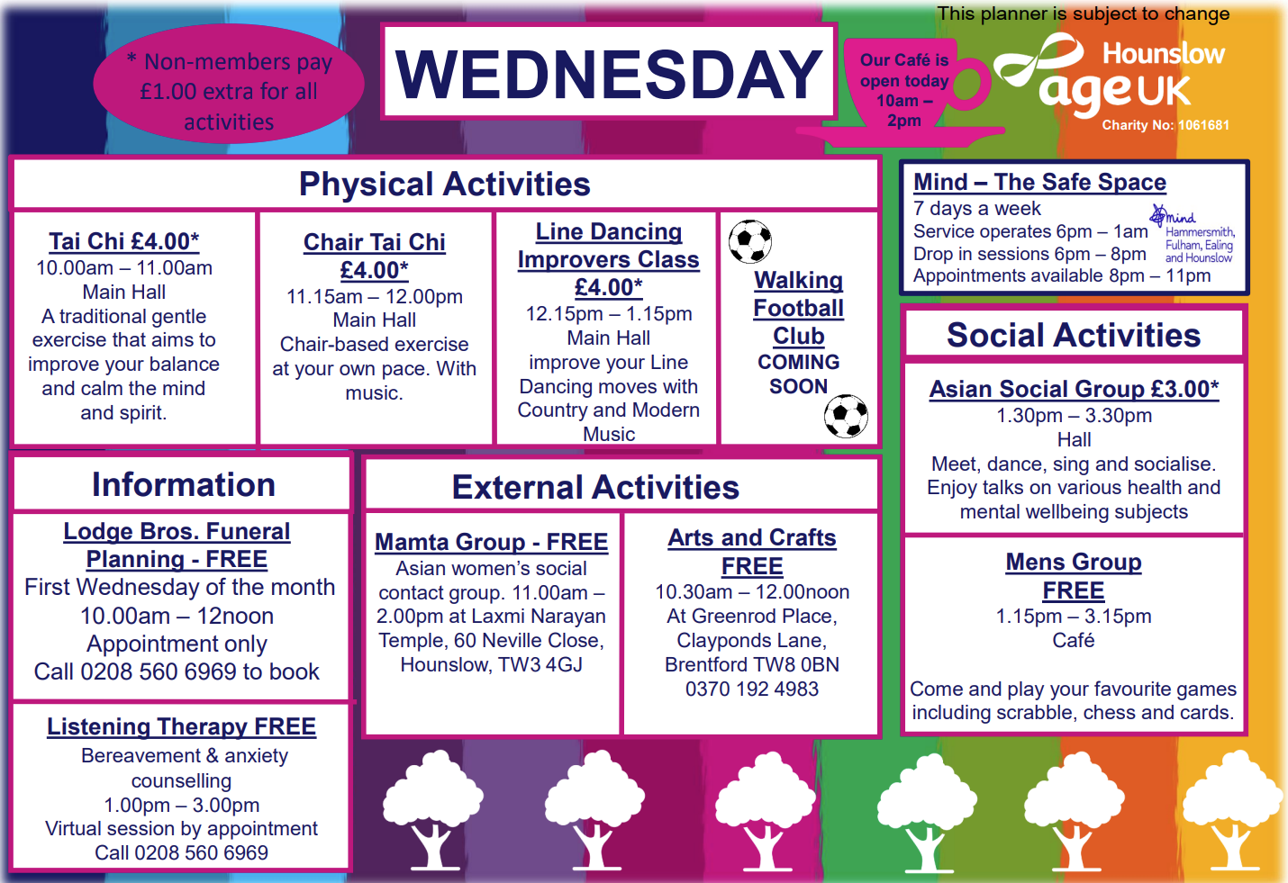 Age UK Hounslow | Our Activity Programme