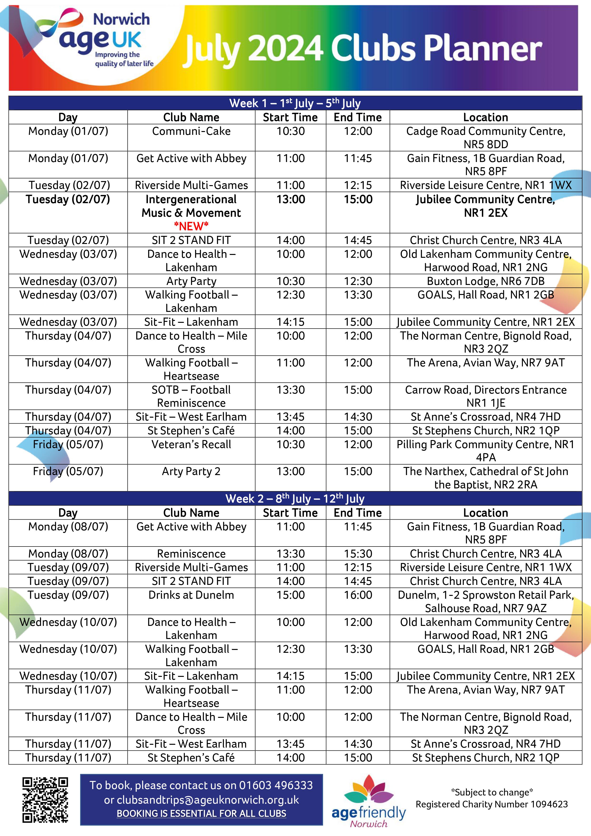 Age UK Norwich | Activity Groups