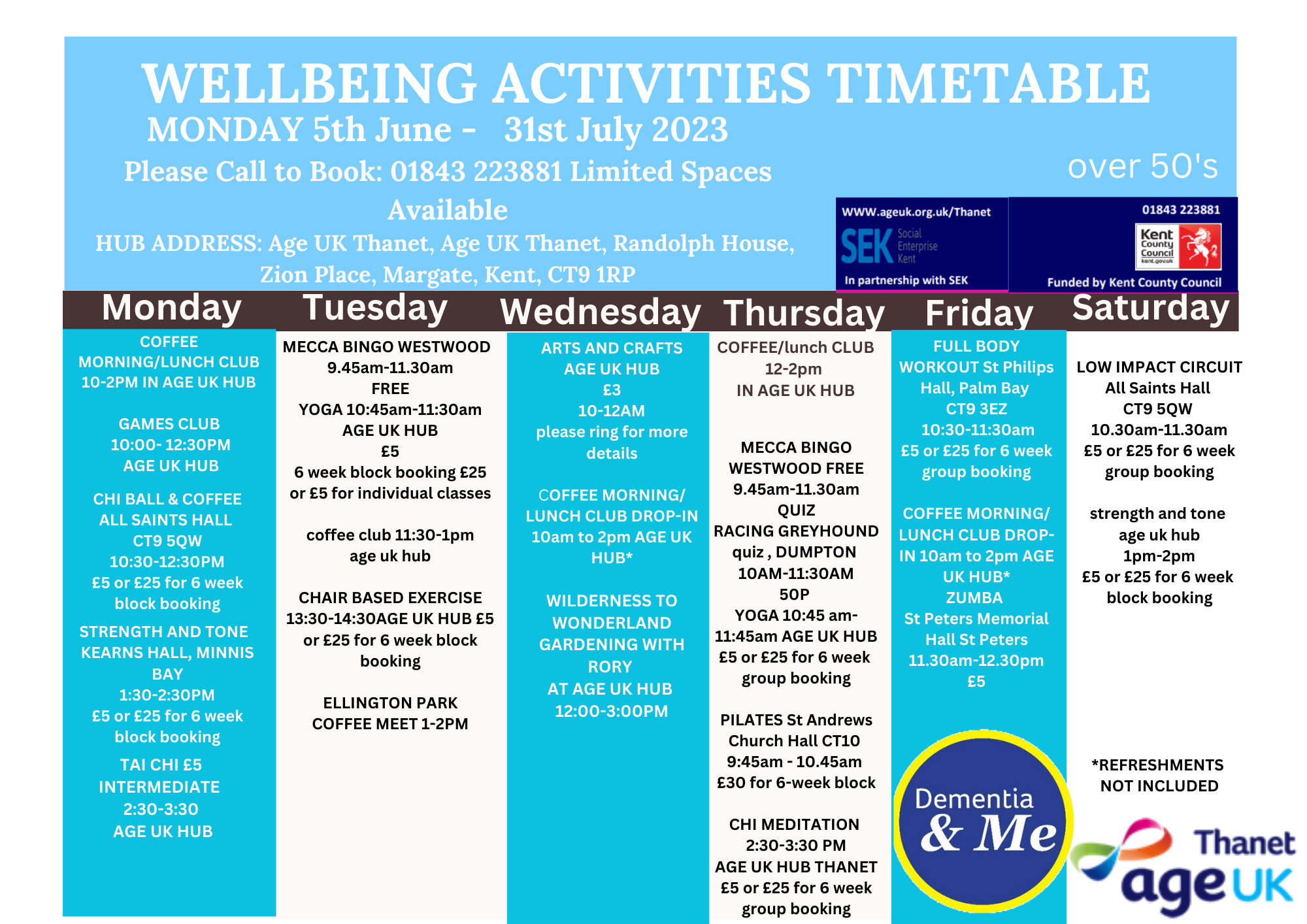 Age UK Wellbeing Activities Outside