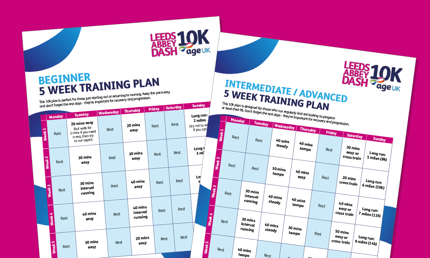 Training and tips for Age UK's Leeds Abbey Dash | Age UK