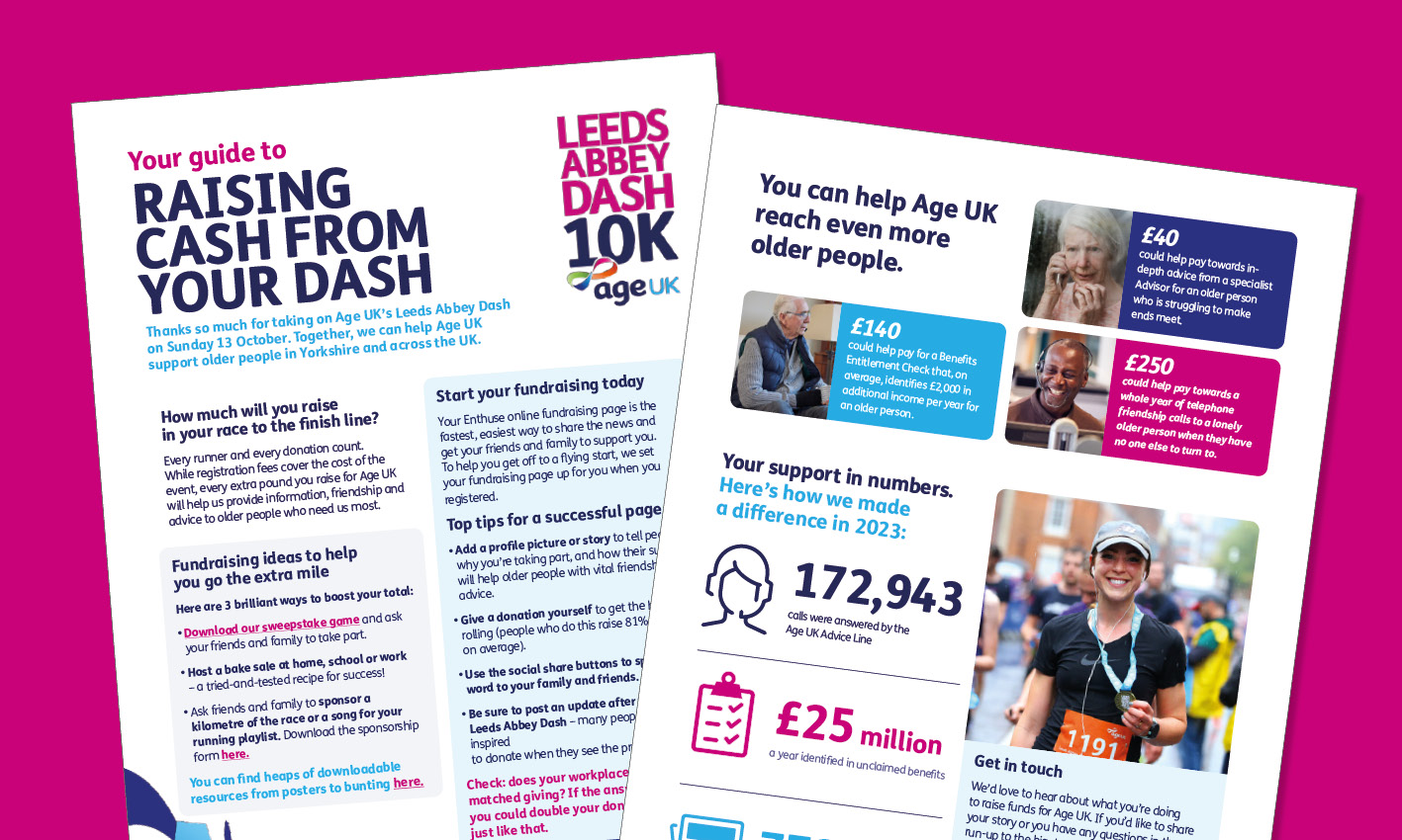 Fundraising for Age UK's Leeds Abbey Dash | Age UK